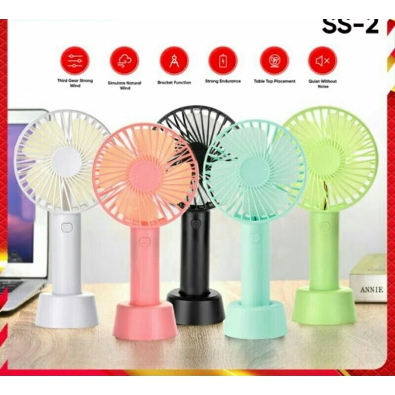Jual Kipas Mini / Kipas Tangan SS-2 Series/ 3 Tombol Pengaturan Angin ...