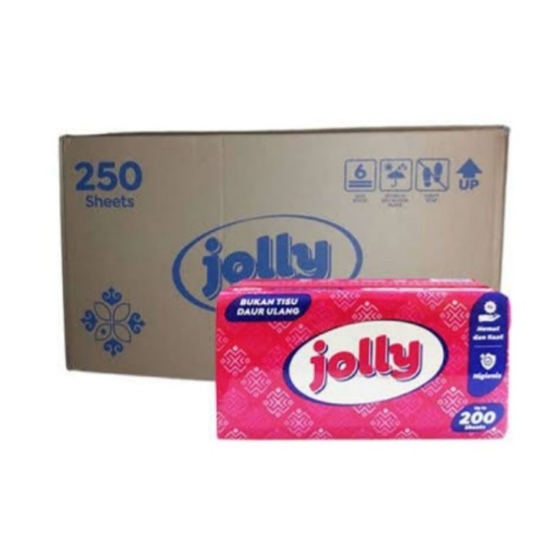 Jual TISSUE JOLLY 250 SHEET 2PLY FACIAL ( 1DUS INI 48 PCS) | Shopee ...