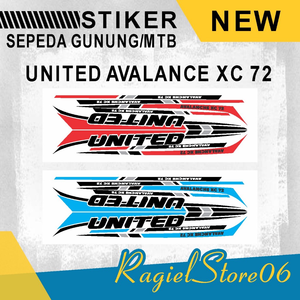 Jual Stiker Variasi Semua Sepeda MTB/GUNUNG Motif UNITED Avalance ...