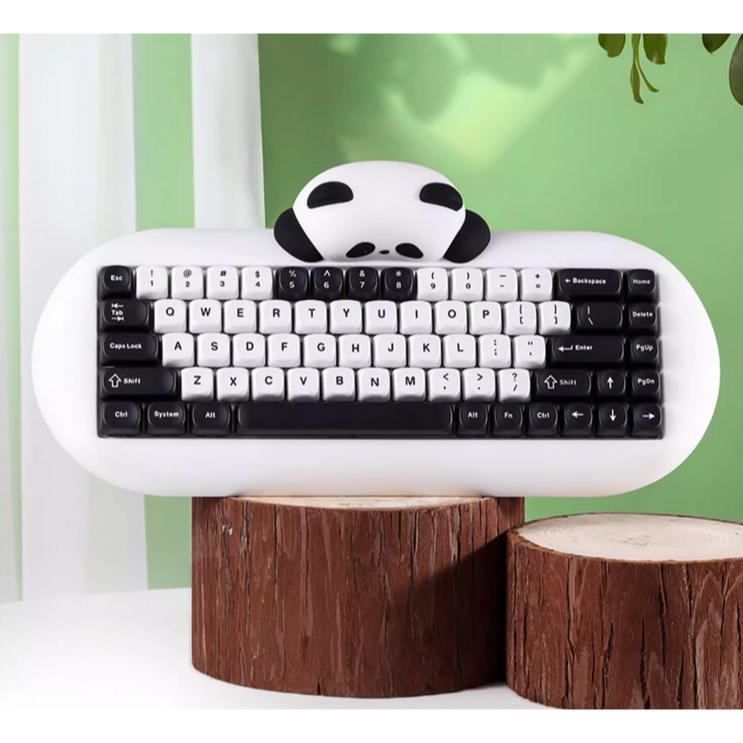 Jual Yunzii C68 Cute Panda 2.4Ghz Bluetooth Wireless Mechanical ...