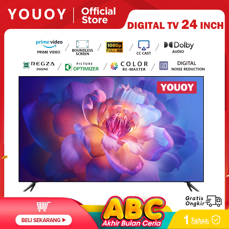 Jual Promosi TV Digital 19/20/21/22/24/25 inch - FHD 1080P - HDR10/MEMC ...