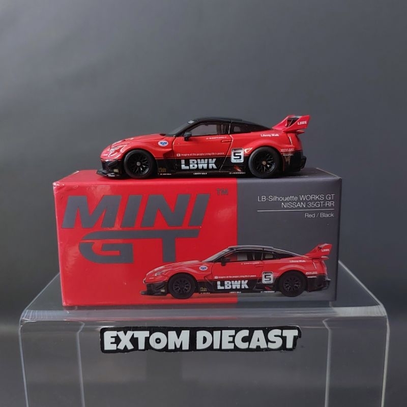Jual Mini GT Nissan GTR R35 RED / BLACK | Shopee Indonesia