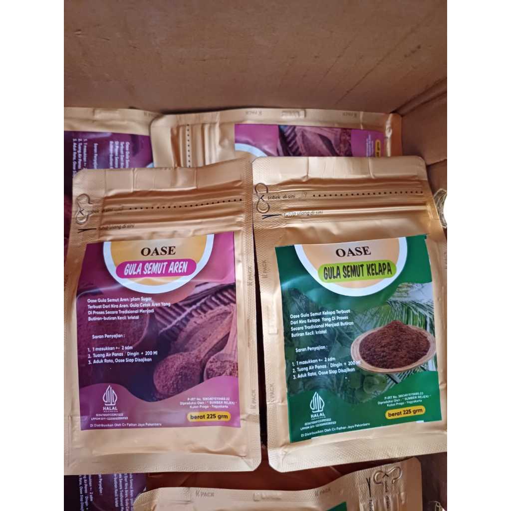 Jual OASE gula kelapa 225 gram (gula aren dan gula kelapa) / gula aren ...