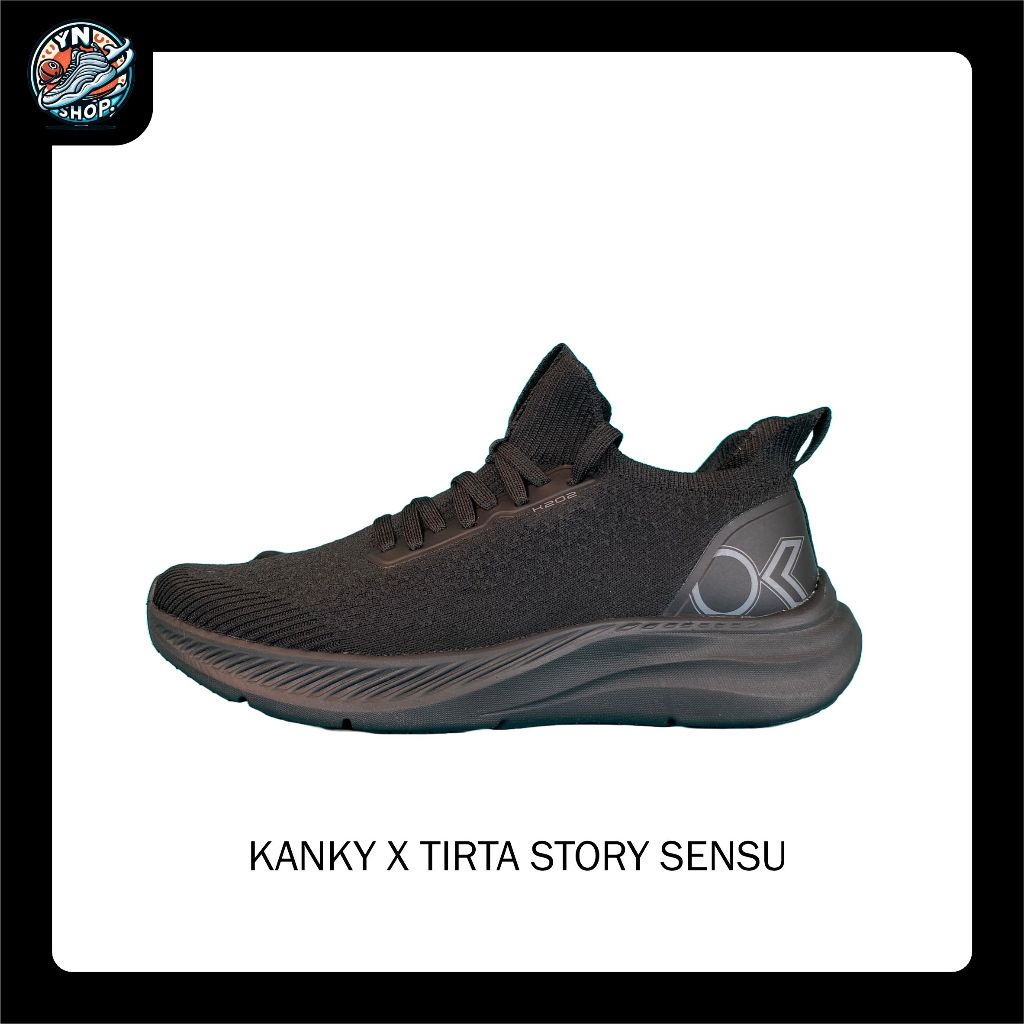 Jual Running Kanky x Tirta Story Sensu (All black) | Shopee Indonesia