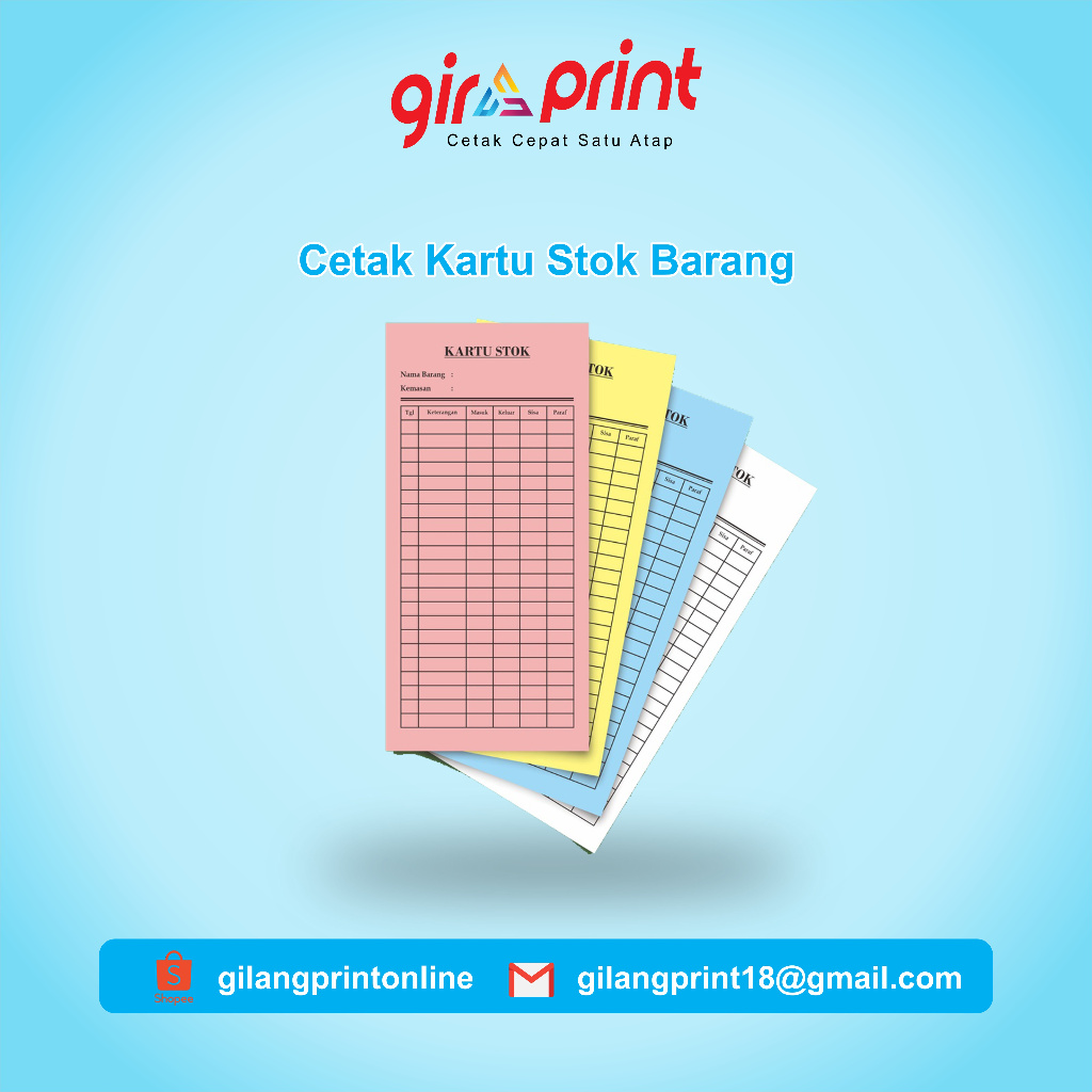 Jual Kartu Stok Barang / Kartu Stok Obat Isi 100 Lembar | Shopee Indonesia