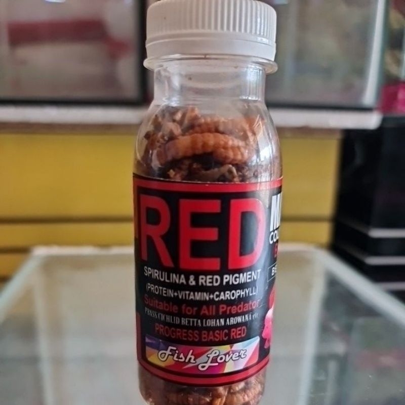 Jual Makanan Ikan Predator Maggot Red Color Booster 30g | Shopee Indonesia