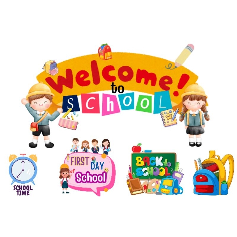 Jual Dekorasi Board Styrofoam Back To School Welcome School Kembali Ke ...