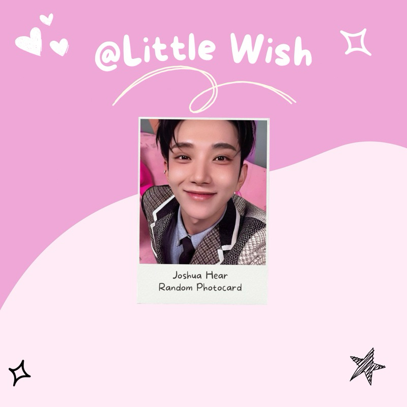 Jual [ PERSOD ] Joshua dongak hear photocard | Shopee Indonesia