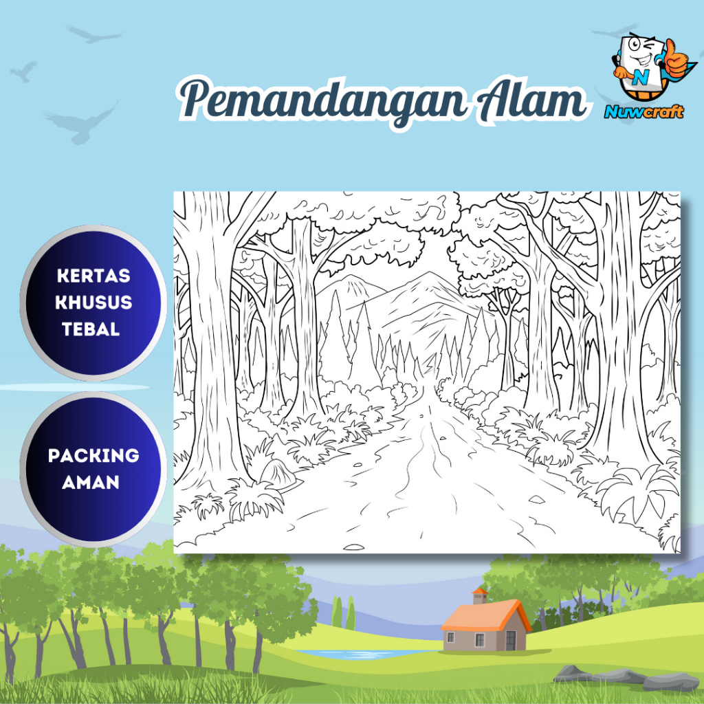 Jual Nuwcraft KERTAS MEWARNAI / COLORING / KERTAS GAMBAR / MEWARNAI ...