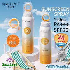 Jual MAIGOOLE SUNSCREEN SPRAY SUNBLOCK SPF 50 PA+++ 150ML | Shopee ...