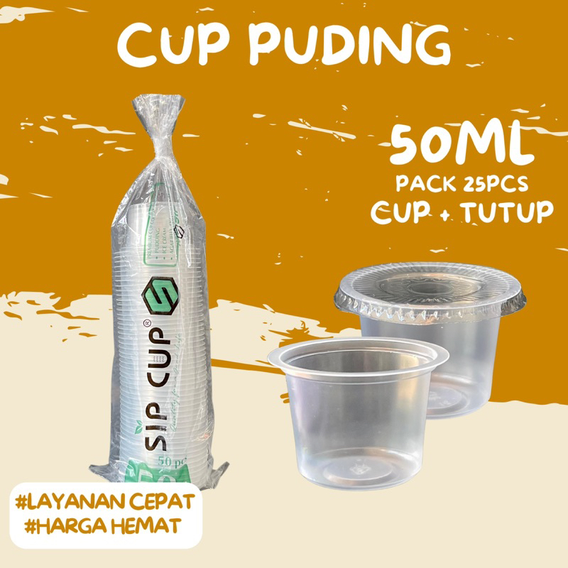 Jual Cup Puding Jelly Sauce Cup Plastik Cup Sauce Cup Thinwall Tempat ...