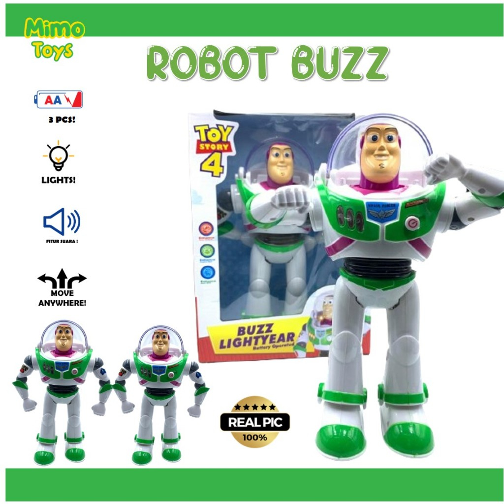 Jual MAINAN ROBOT BUZZ LIGHTYEAR MAINAN ACTION FIGURE TOY STORY BUZZ ...