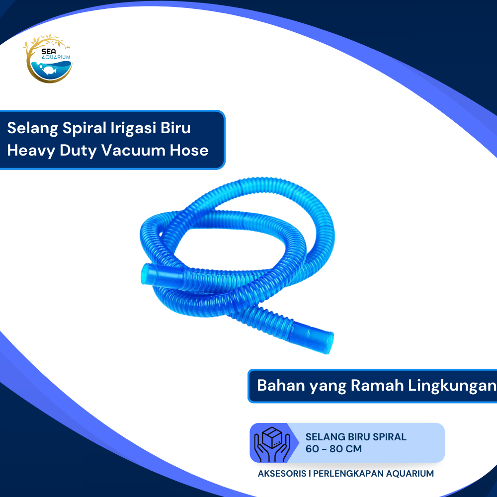 Jual Selang Biru Spiral Aquarium 60 - 80 cm / Selang Biru Spiral ...