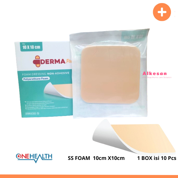Jual Dermaplast SS Foam Dressing 10cm X 10cm Penutup Luka Non Adhesive ...