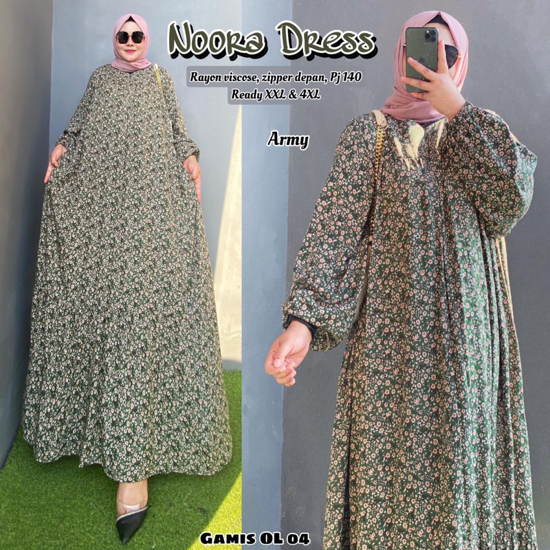 Jual NOORA MEEDA DRESS Gamis Big Size LD 150 140 130 120 110 100 Maxy Super Jumbo Busui L XL XXL ...
