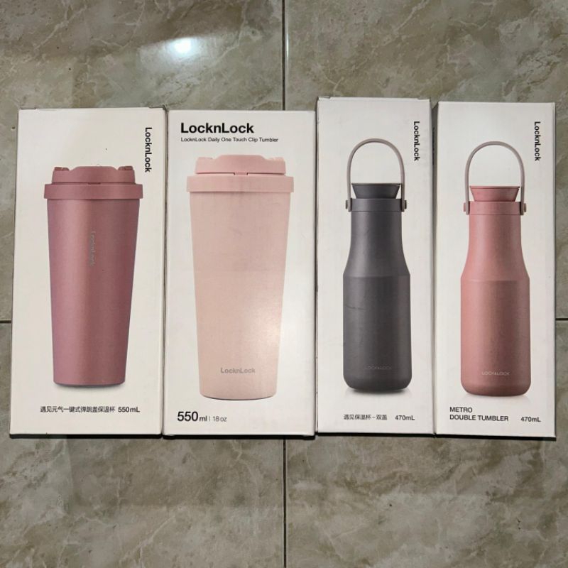 Jual [READY ORIGINAL NEW SALE] LocknLock One Touch Clip Tumbler 550ML ...