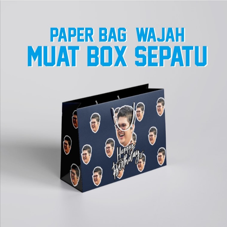 Jual PAPER BAG KADO CUSTOM WAJAH MUKA FOTO SENDIRI | BISA PESAN SATUAN ...