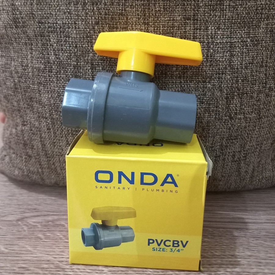 Jual Stop Kran Onda PVCBV 1/2 inch dan 3/4 inch Ball Valve | Shopee ...