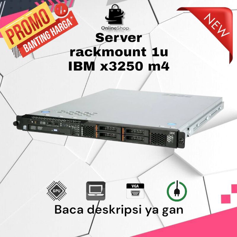 Jual Server Ibm X3250 M4 Xeon E3 1270v2 Rackmount 1u Shopee Indonesia