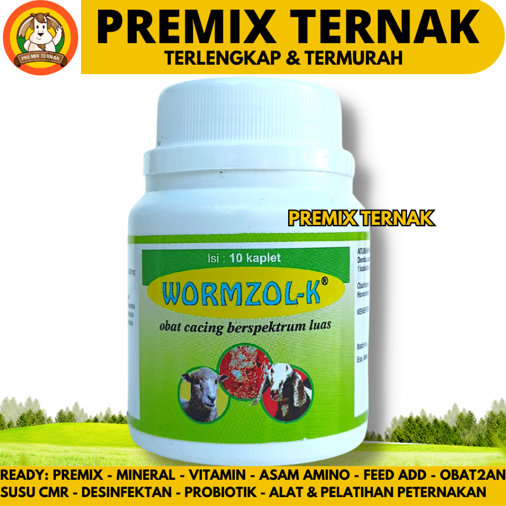 Jual Obat Cacing Kambing WORMZOL K 10 KAPLET MEDION - Obat Cacing Domba ...