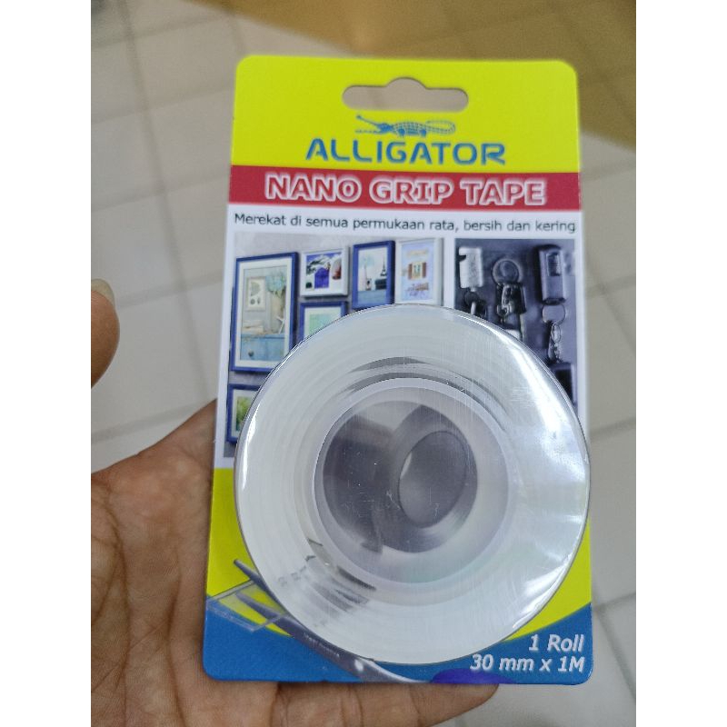 Jual Double Nano Grip Tape Aligator (1 Roll 30 mm x 1 M) | Shopee Indonesia