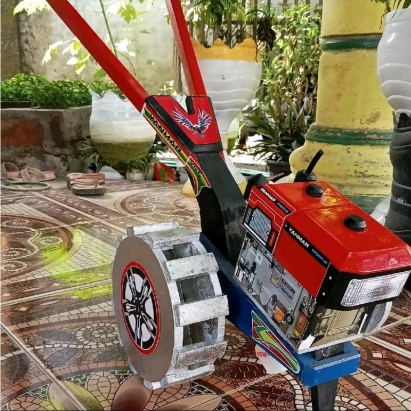 Jual Mainan anak miniatur traktor sawah/ traktor bajak sawah | Shopee ...