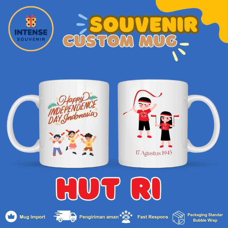 Jual Mug Souvenir 17 Agustus Kemerdekaan | Mug Merdeka Independence Day ...
