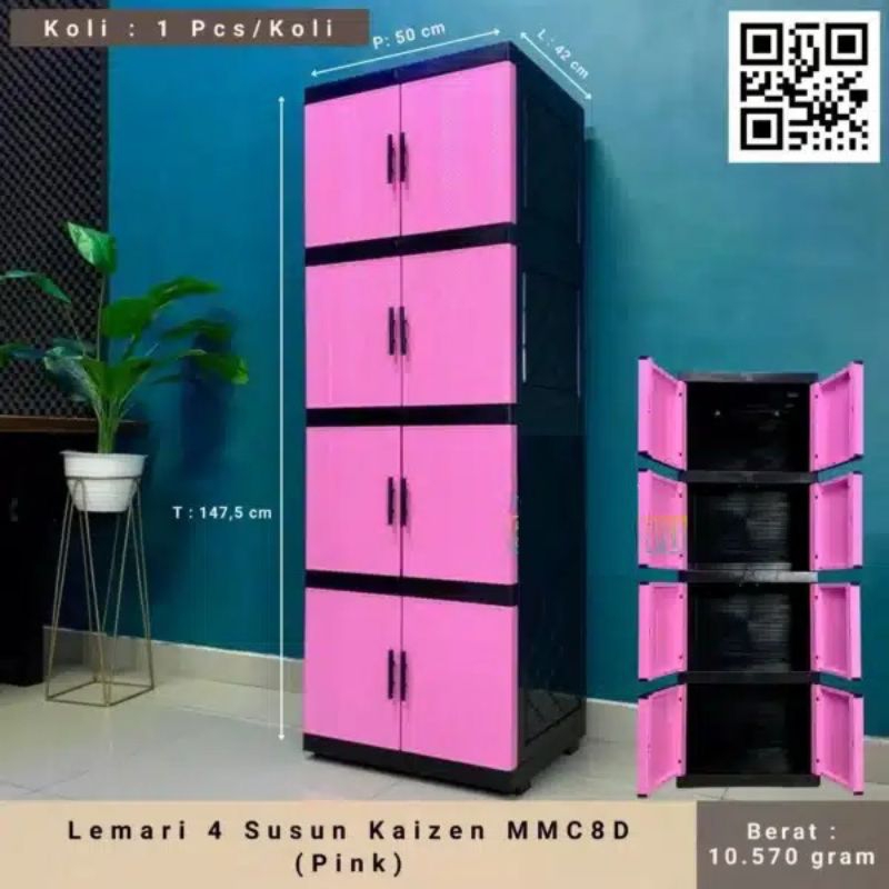 Jual Lemari kaizen 4 susun | Shopee Indonesia