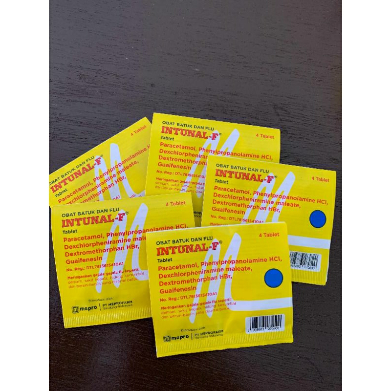 Jual Intunal Flu dan Batuk isi 4 tablet | Shopee Indonesia