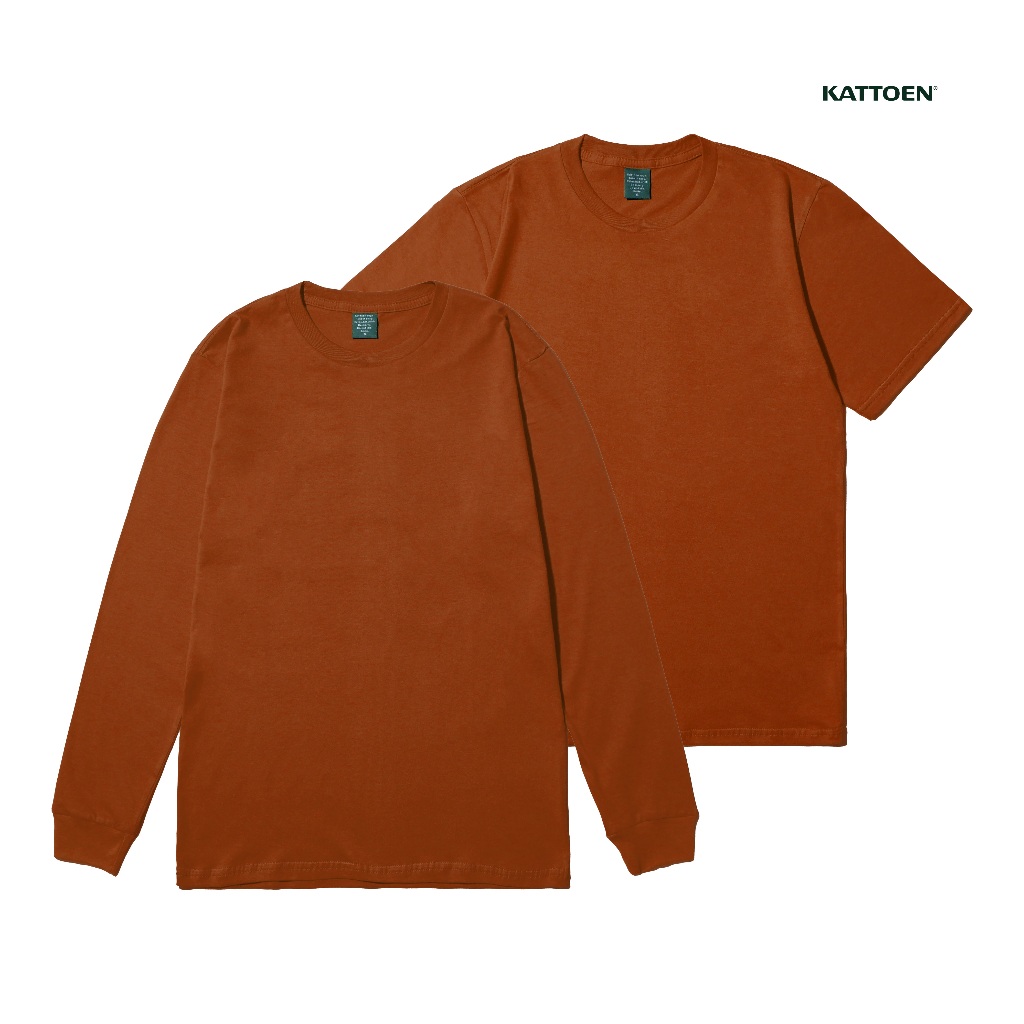 Jual Kattoen T Shirt Kaos Polos Terracotta Shopee Indonesia 1375