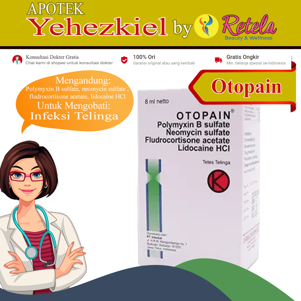 Jual OTOPAIN EAR DROPS 8ML | Shopee Indonesia