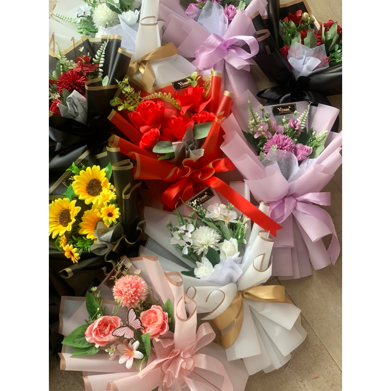 Jual (Ready Stock) Buket bunga artificial buket bunga palsu buket ...