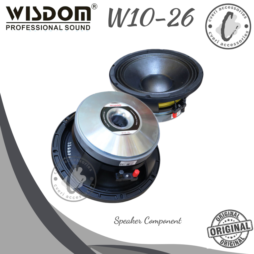 Jual Wisdom W1026 Speaker Component 10 Inch Original W10-26 | Shopee ...