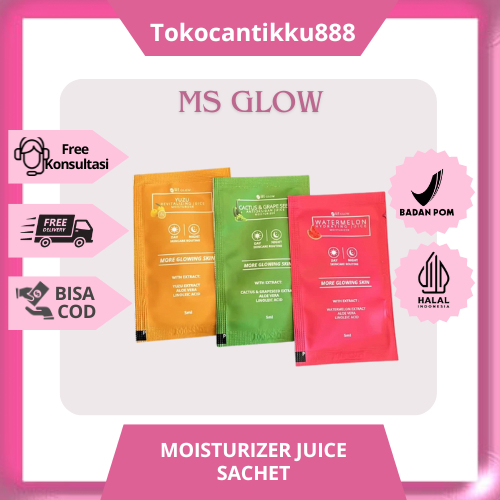 Jual SACHET MS Glow Moisturizer Mini 5ml / Sachet Hydrating Juice ...