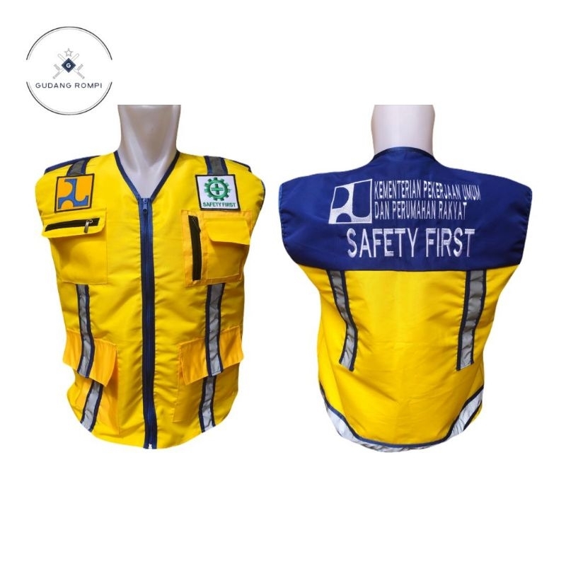 Jual rompi safety proyek k3 rompi PUPR rompi lapangan | Shopee Indonesia