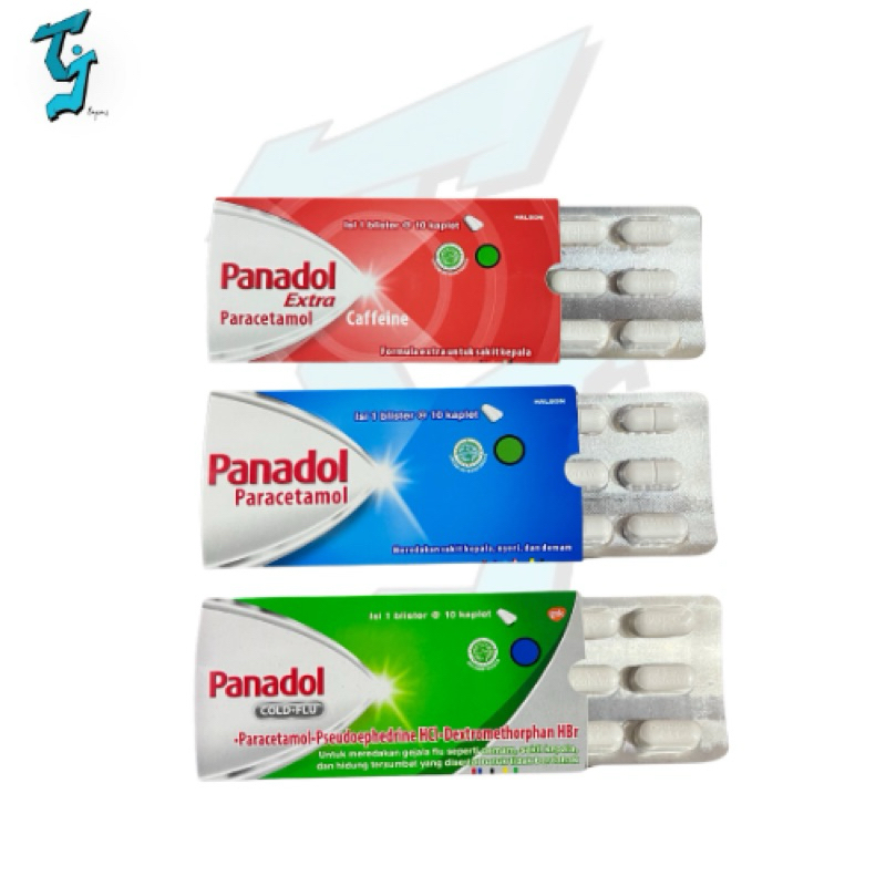 Jual PANADOL Tablet Paracetamol-Extra-Cold&Flu I 1 Strip @10tablet ...