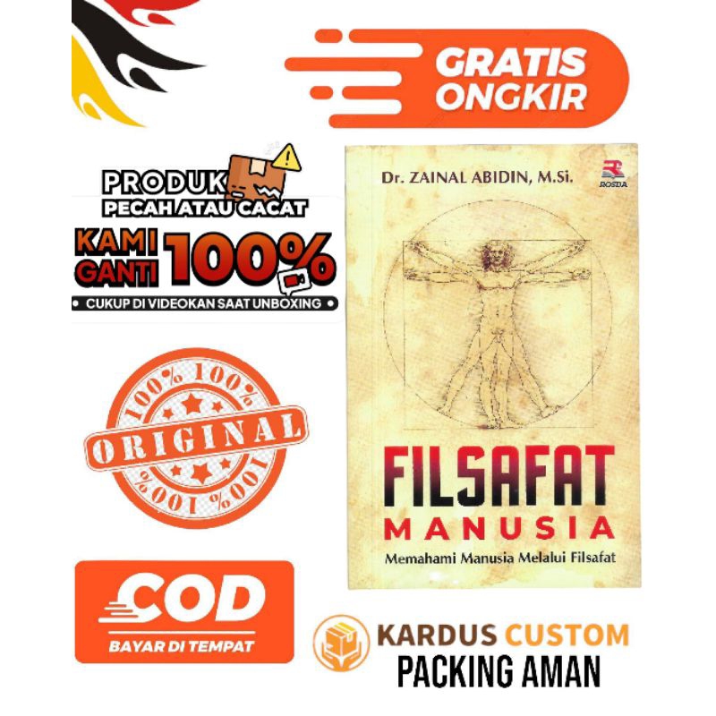 Jual Buku Filsafat Manusia Memahami Manusia Melalui Filsafat -Dr. Zainal Abidin, M.Si. | Shopee ...