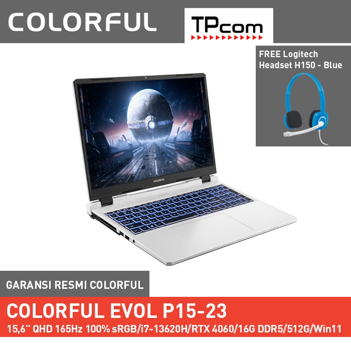 Jual Colorful EVOL P15-23 [15,6" QHD 165Hz 100% sRGB/i7-13620H/RTX 4060 ...