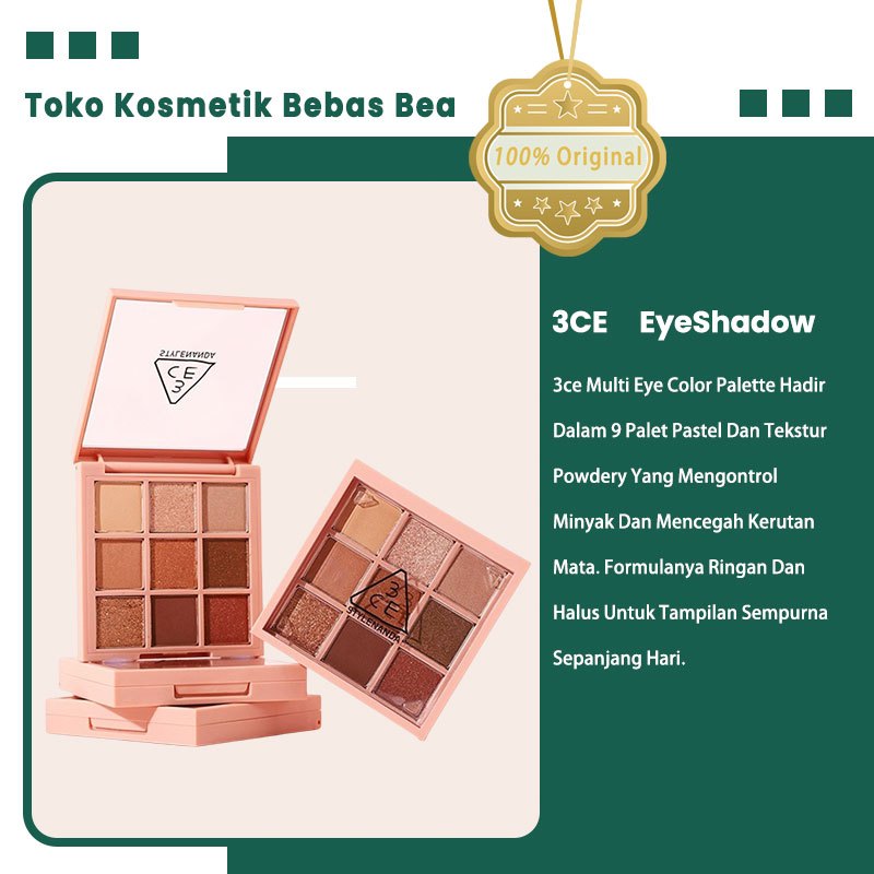 Jual 【100% Asli】3ce Eyeshadow/3ce Multi Eye Color Palette/3ce Eyeshadow ...