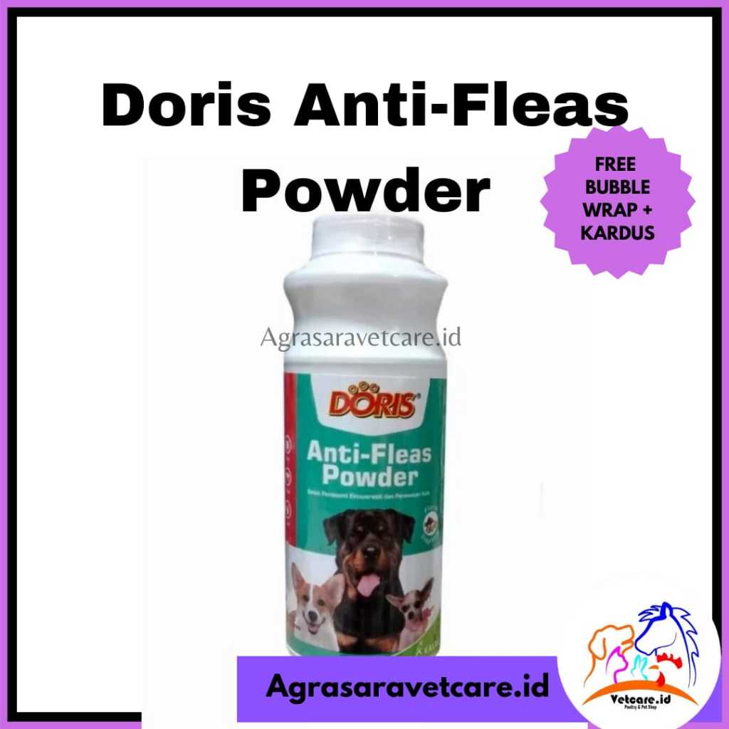Jual bedak doris anti fleas (deltamethrin) bedak kutu anjing bedak ...