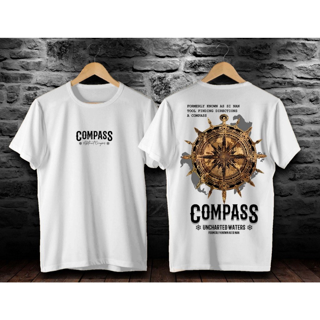 Jual T-SHIRT KAOS TULISAN COMPASS / KAOS PRIA DISTRO KEREN 2024 / BAJU ...