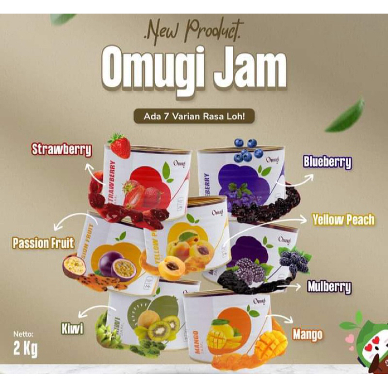 Jual Omugi Fruit Jam Selai Buah Asli 1.2kg | Shopee Indonesia
