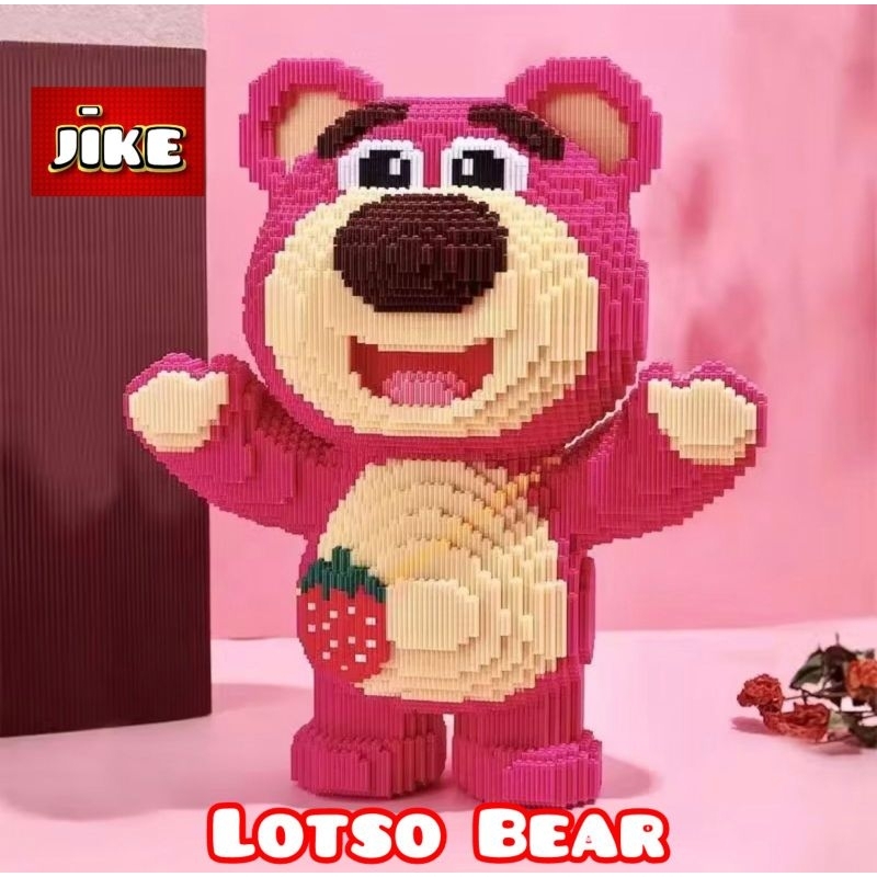 Jual JiKE Nano Blocks BIG LOTSO BEAR Series , Mainan Blok Susun ...