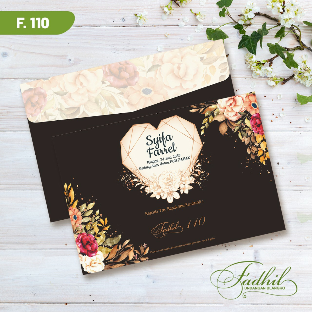 Jual FADHIL 110 Blangko Undangan | Undangan Murah | Shopee Indonesia
