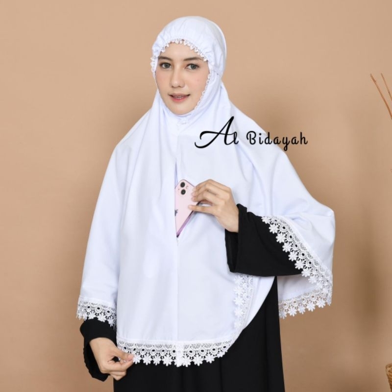 Jual Bergo Umroh Haji Bahan Katun Premium Hijab Jumbo Bersaku Umroh Khimar Pashmina | Shopee ...