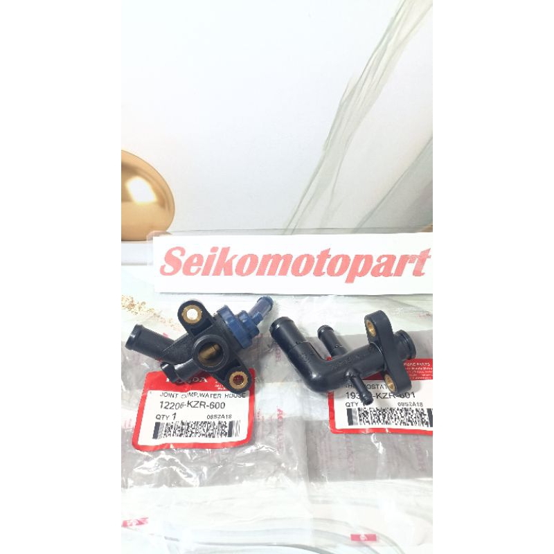 Jual Thermostat Termostat + Pipa Sambungan Selang Radiator Motor HONDA ...
