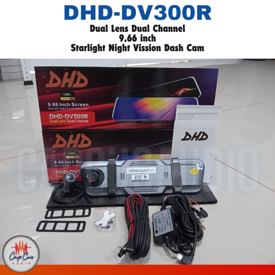 Jual KAMERA DVR DHD DV300R 9.66 INCH / KAMERA SPION MOBIL / DASHCAM DHD | Shopee Indonesia
