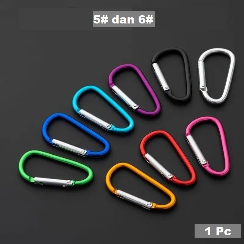 Jual Gantungan Tas/Carabiner Gantungan Kunci Aluminium Alloy 5 D Harga ...