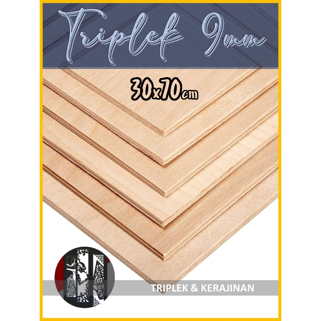 Jual Triplek 9mm 50x70 cm Kualitas Premium Plywood Multiplek 9 mm 50 x ...