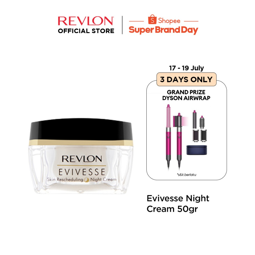 Jual Revlon Evivesse Night Cream 50 gr (krem malam untuk mengencangkan ...